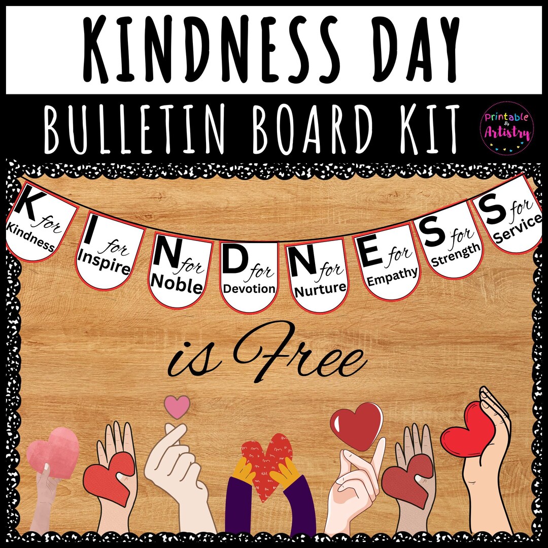 World Kindness Day Bulletin Board Ideas | Friendship Day Door Decor - Etsy
