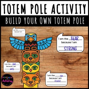 Build a Totem Pole | Native American Heritage Month| Indigenous Peoples ...