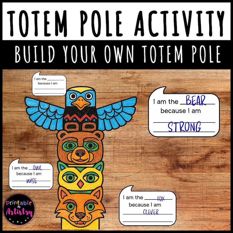 Build a Totem Pole | Native American Heritage Month| Indigenous Peoples ...