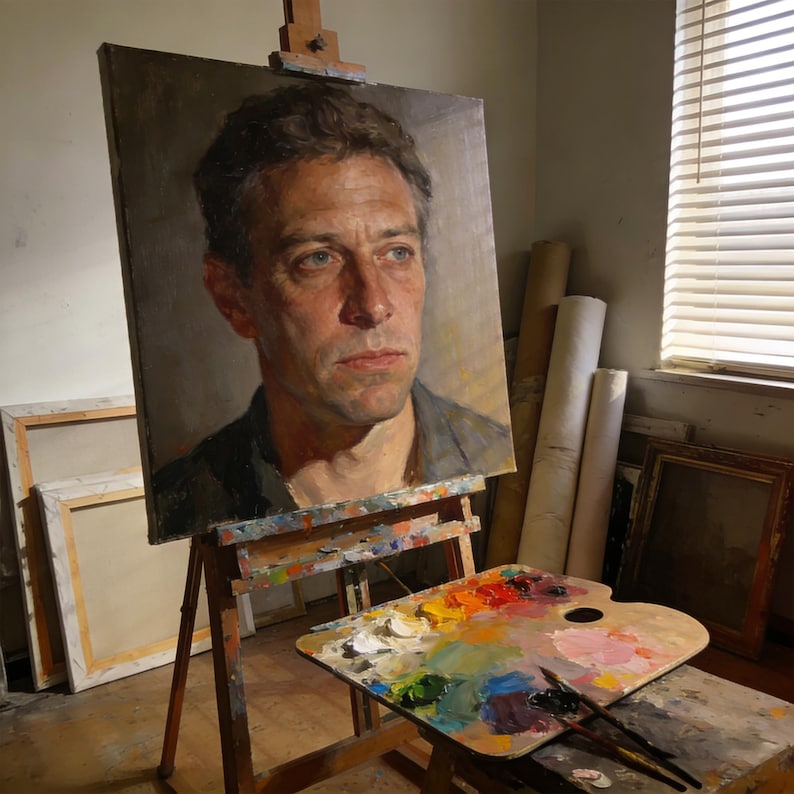 Custom Oil Portrait From Photo, Commission Hand-painted Portrait ...