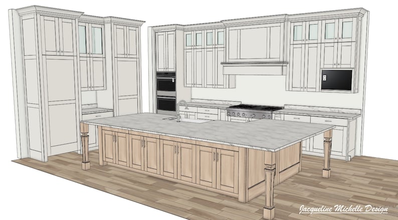 Kitchen Interior Designs, 3D Rendering, Kitchen Design, Kitchen Remodel ...