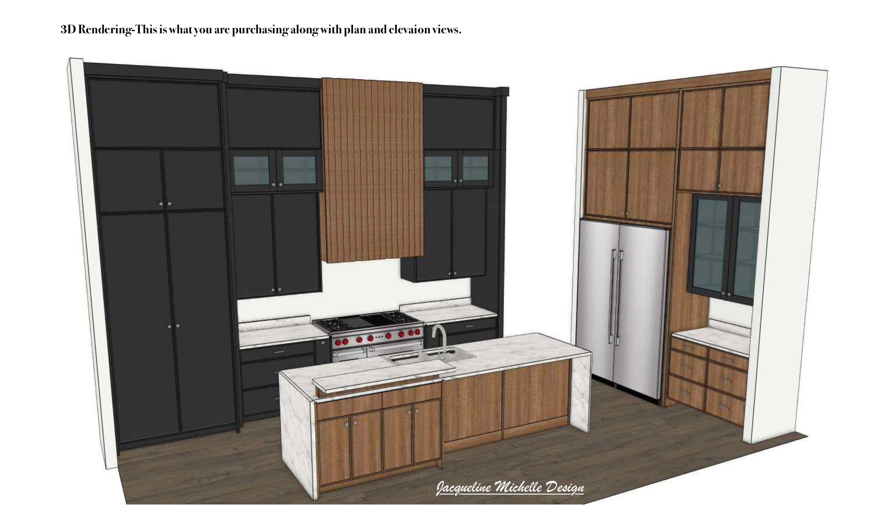 Kitchen Interior Designs, 3D Rendering, Kitchen Design, Kitchen Remodel ...