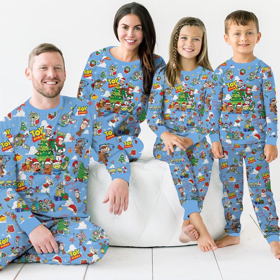 Ttoy Storyy Group Matching Family Pajamas Set Ttory Storyy - Etsy