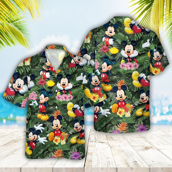 Mickey and Friends Hawaiian Shirt - Etsy