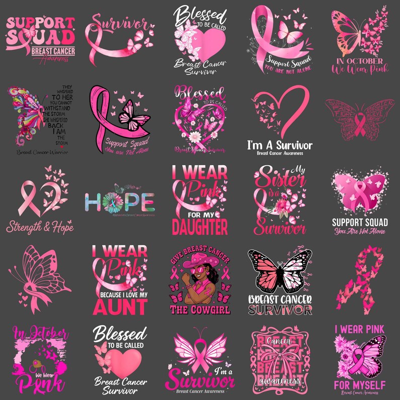Monarch Butterfly PNG, Pink Ribbon Breast Cancer Awareness Clipart ...