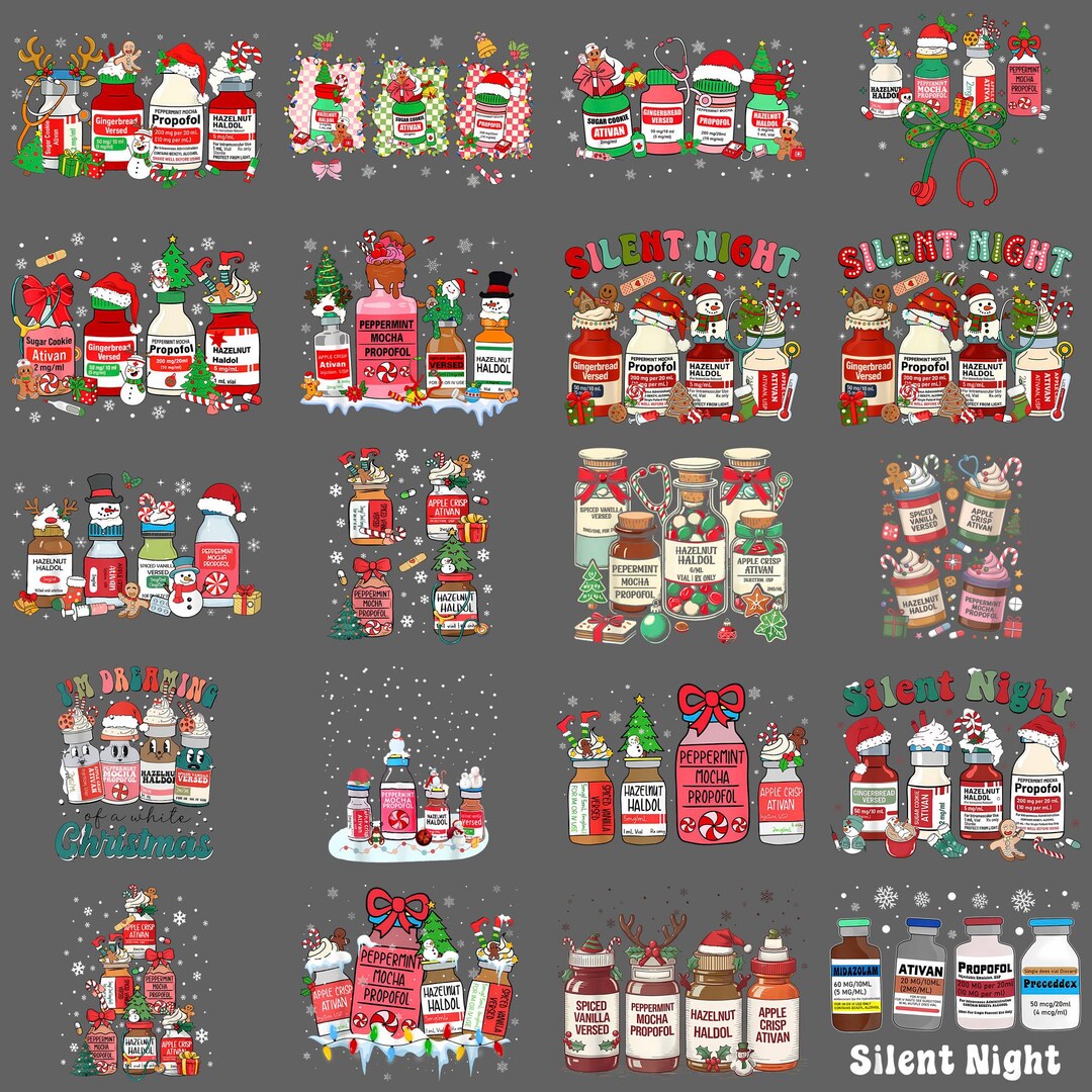 Peppermint Mocha Nurse PNG, Funny Christmas Icu ER RN Medical Holiday ...