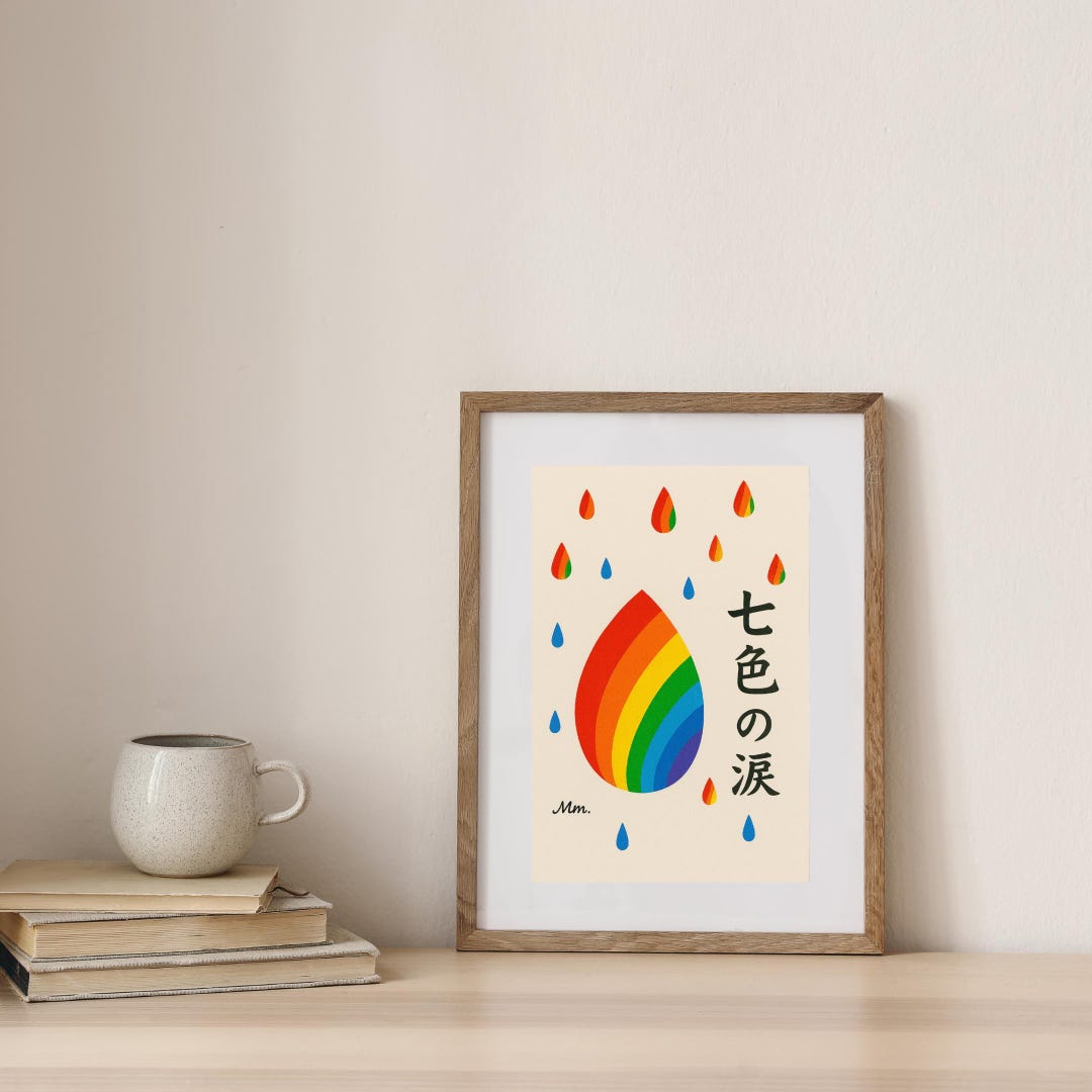 Seven Colored Tears | Emotional Rainbow Art A5/A4 | by the Wild Palette ...