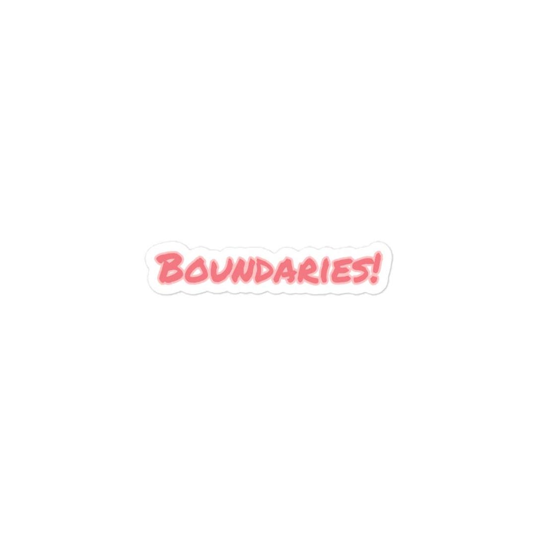 Boundaries Sticker - High Opacity Vinyl, Bubble-free - Etsy