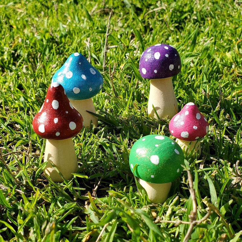 Wood Mushroom Toy Waldorf - Etsy