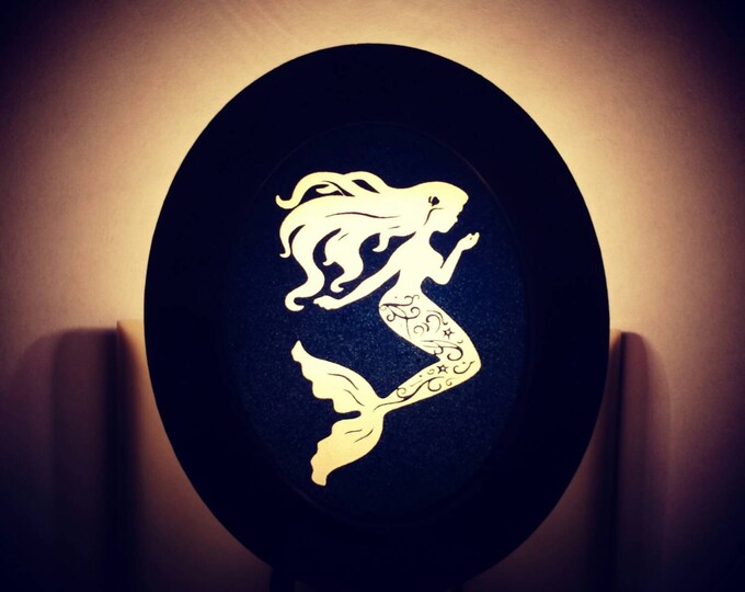 Mermaid Nightlight Child's Nightlight Bedroom Light Mermaid Light ...