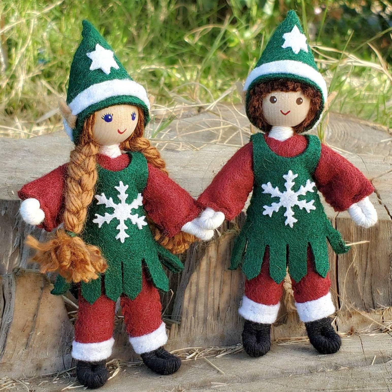 Elf Doll Figurine Christmas Boy Elf Cute Elf Dolls | Etsy