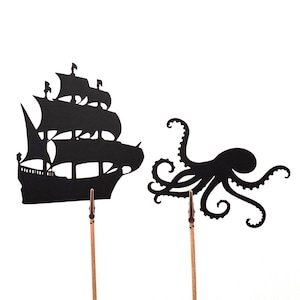 Mermaid Shadow Puppets - Etsy