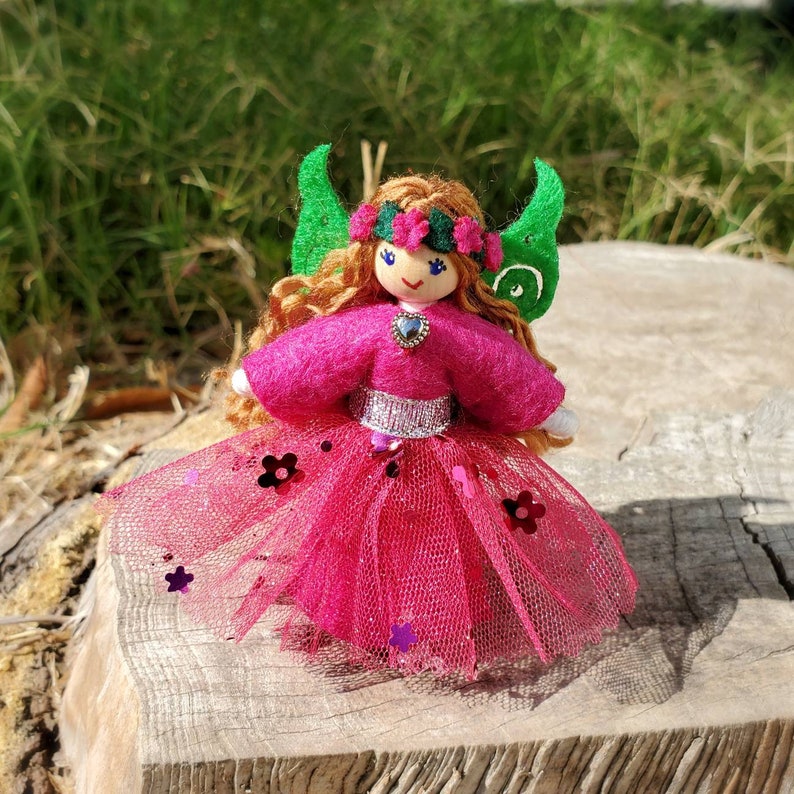 Mini Fairy Doll Toy Flower Fairy Handmade Small Fairy Doll | Etsy