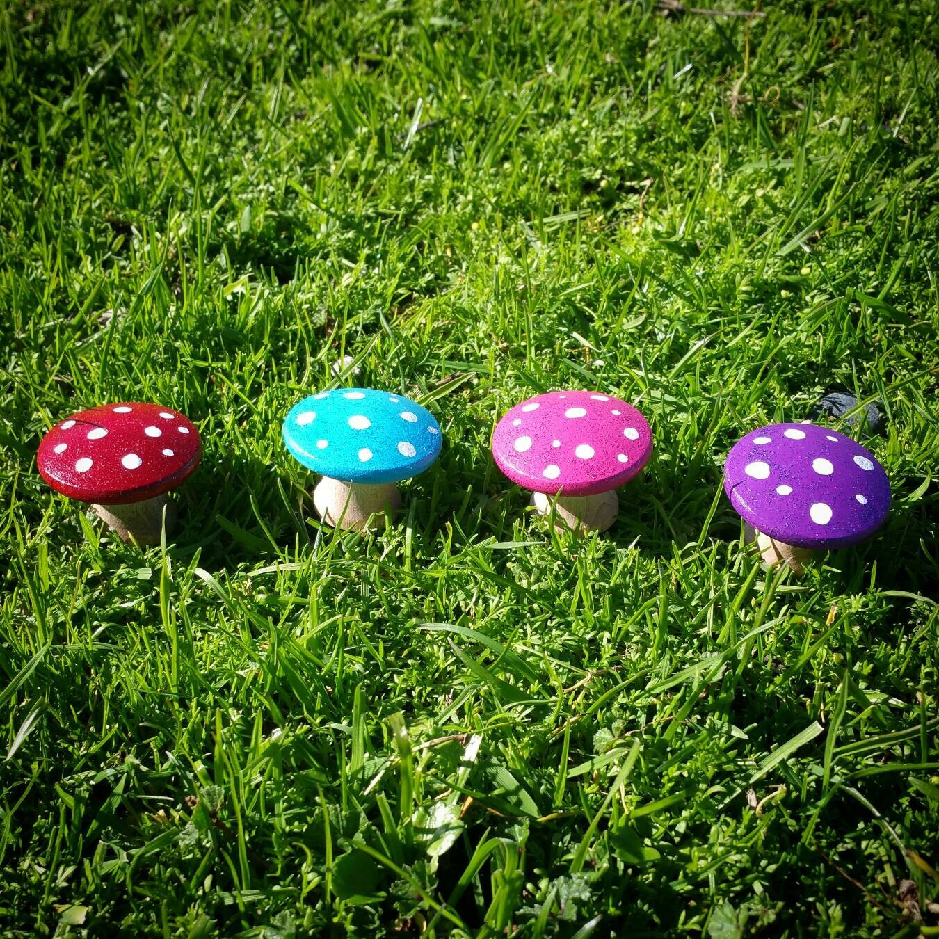 Fairy Toadstools Wooden Mushrooms Fairy Garden Toadstool - Etsy