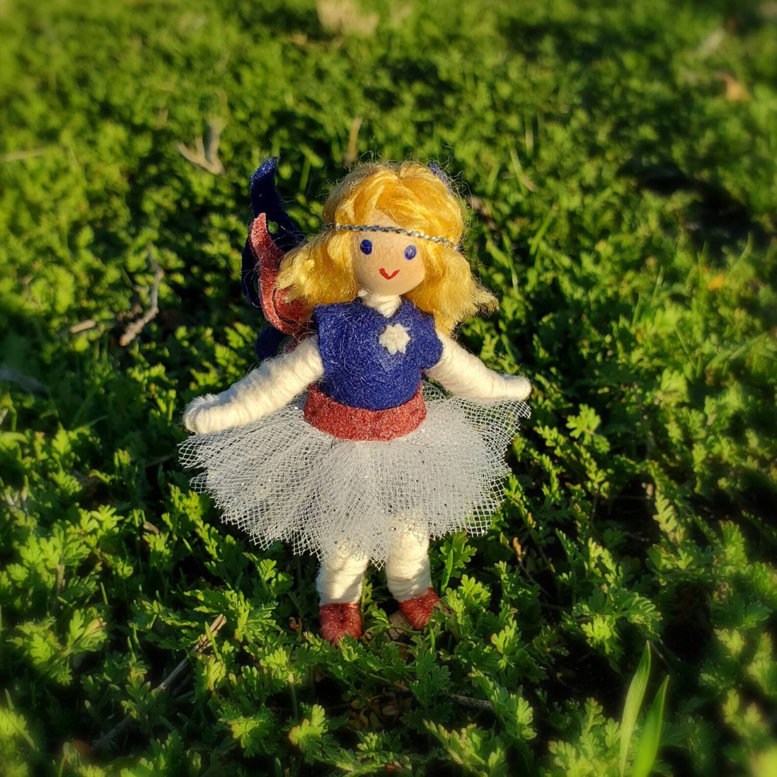 Independence Day Fairy Doll Toy 4th of July Red White and - Etsy