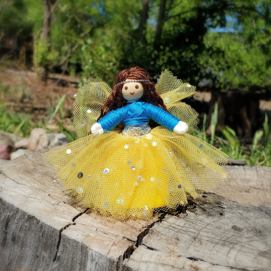 Fairy Doll Toy Choose Hair & Skin Color. Handmade Small Pixie Bendy ...