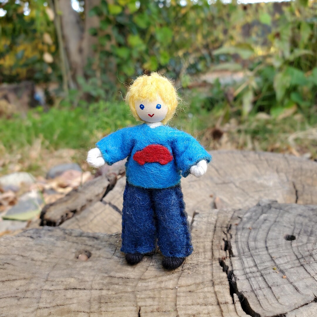 Little Brother Boy Dollhouse Doll | Miniature 1:12 Scale Dolls Family ...