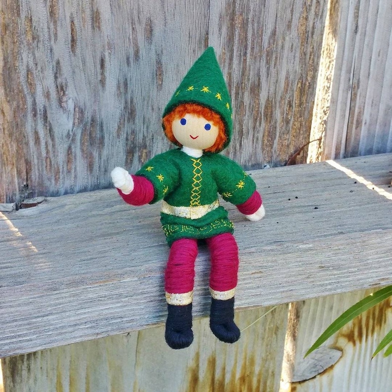 Elf Doll Figurine Christmas boy elf Elves cute elf dolls | Etsy