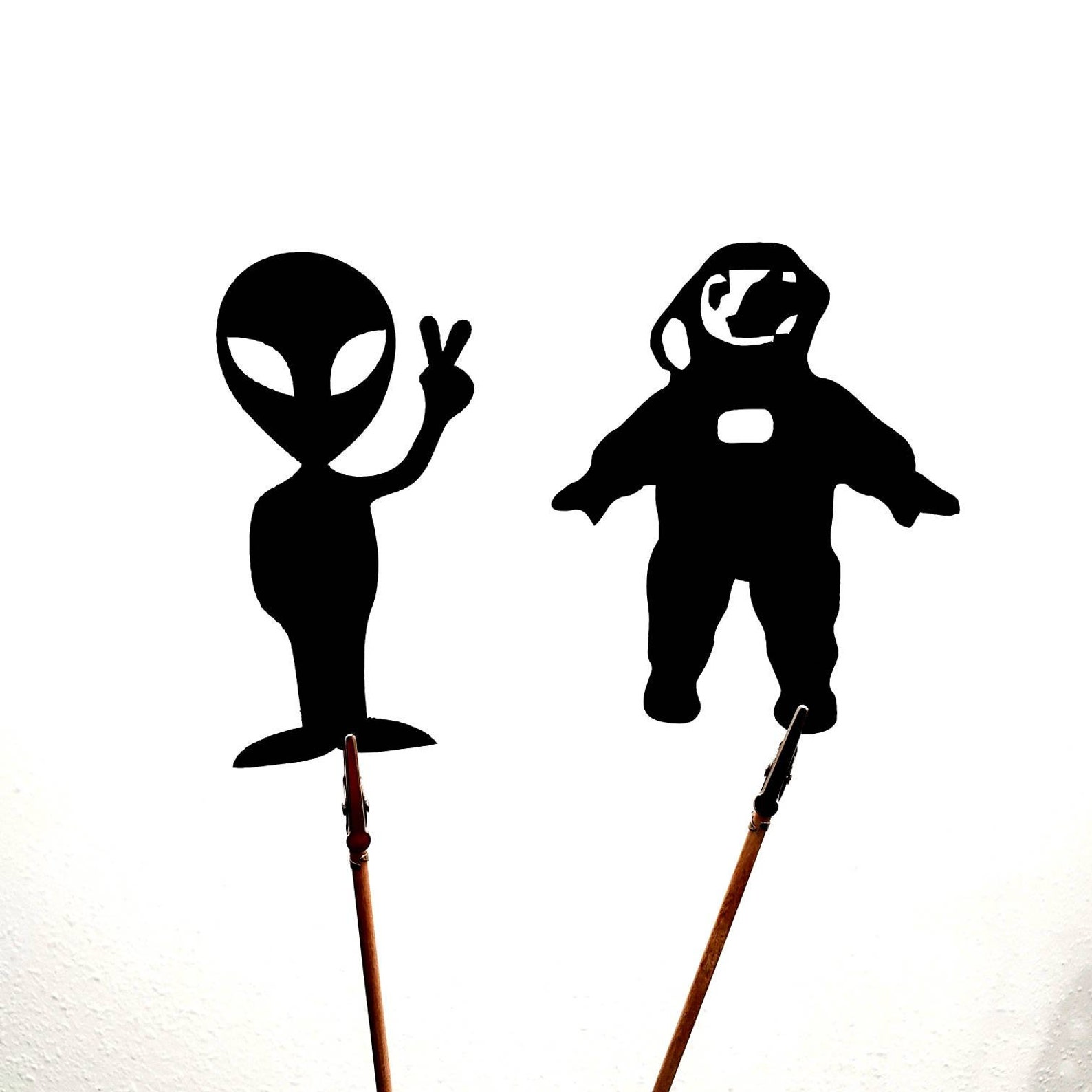 Outer Space Shadow Puppets Shadow Puppet Theater - Etsy