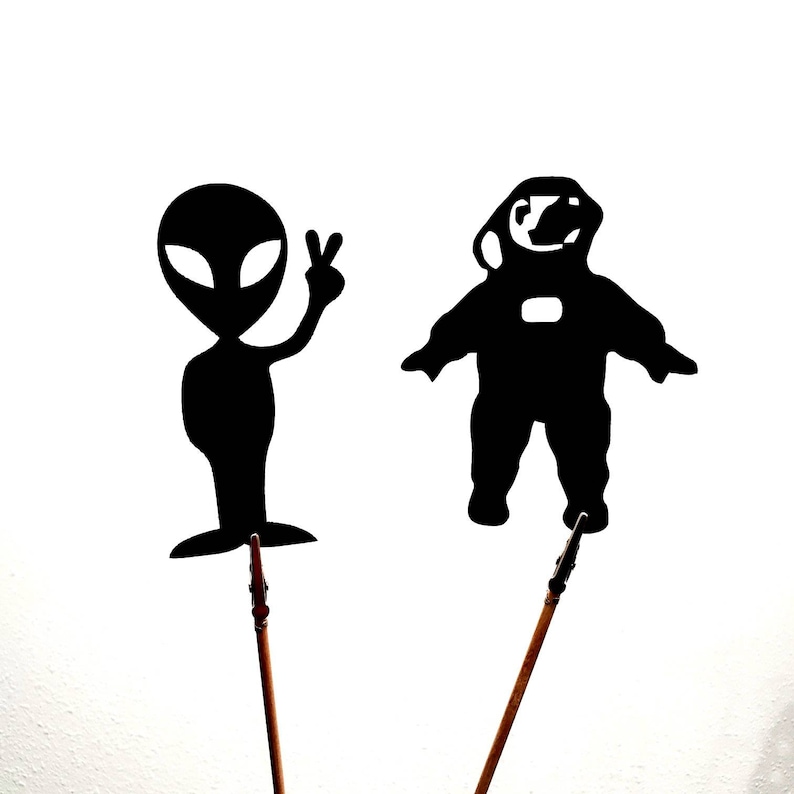 Outer Space Shadow Puppets Shadow Puppet Theater | Etsy
