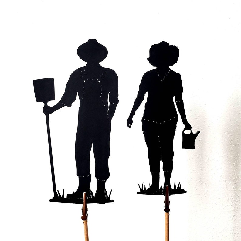 Shadow Puppets Farmer, Shadow Puppet Theater - Etsy