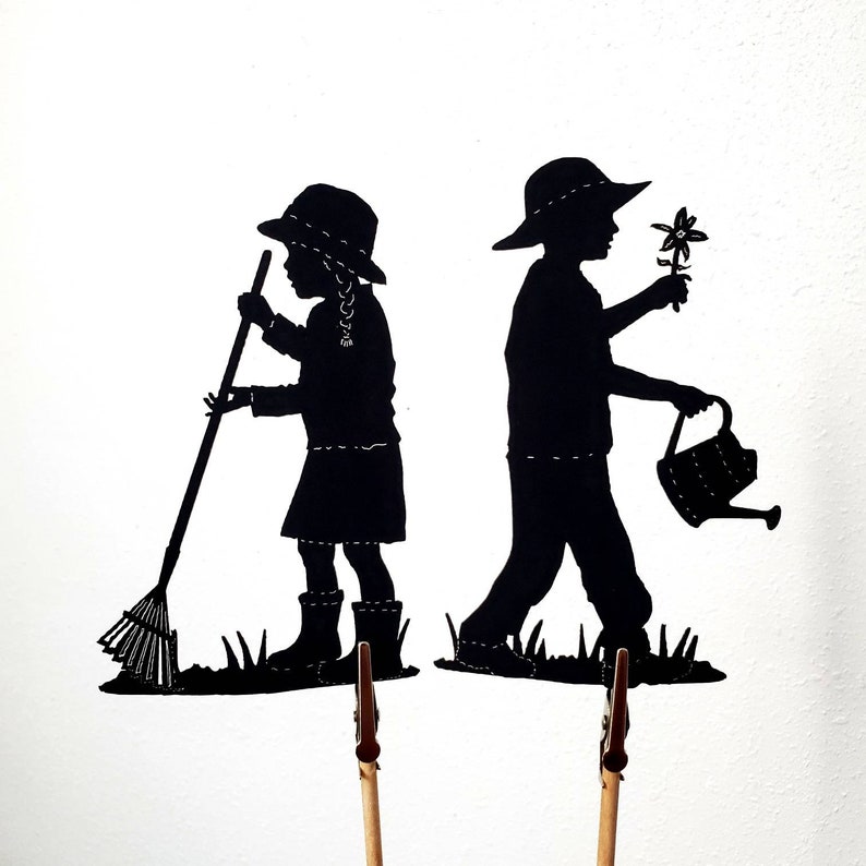 Shadow Puppets Farmer, Shadow Puppet Theater - Etsy