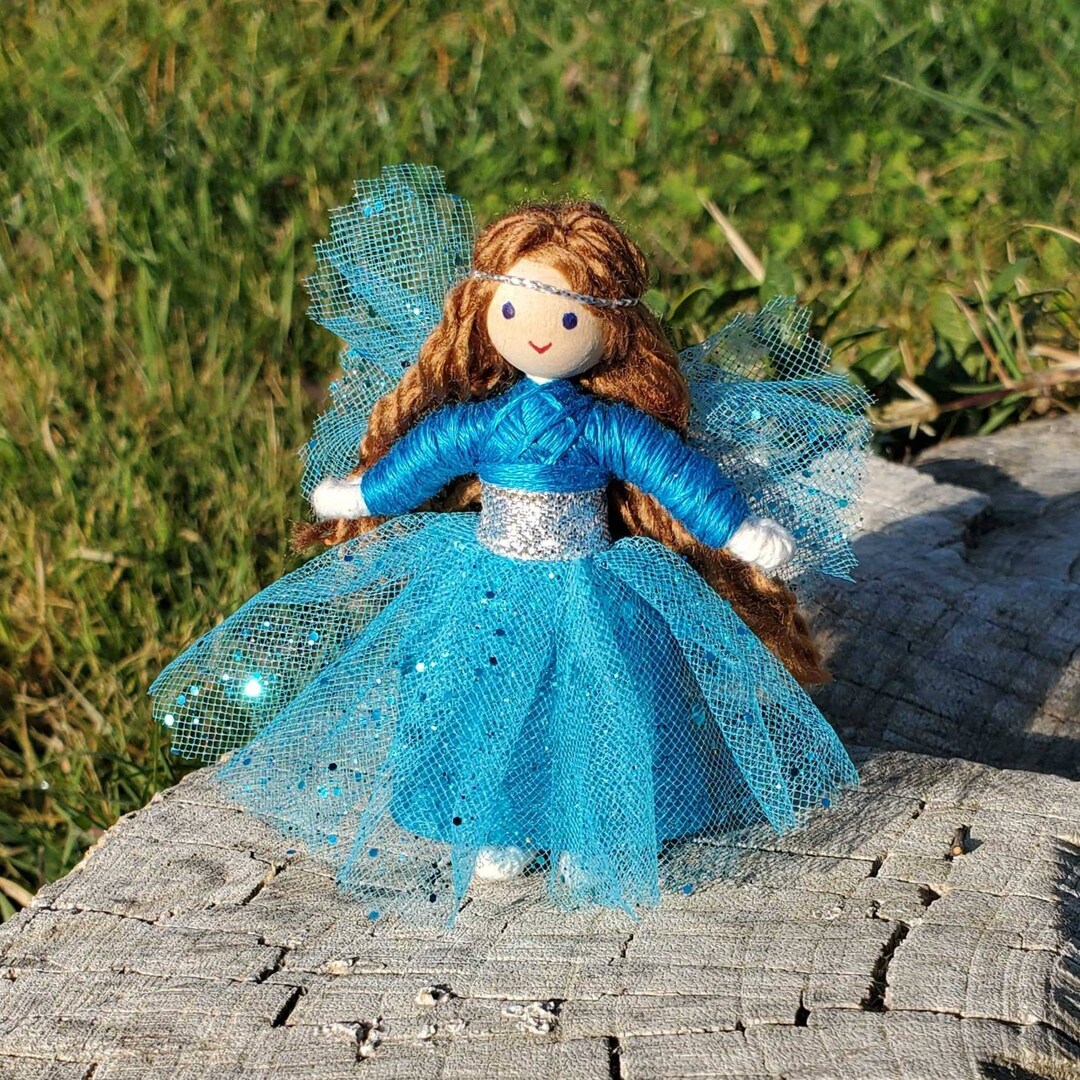 Blue Fairy Doll Toy - Choose Hair Color/skin Tone - Etsy