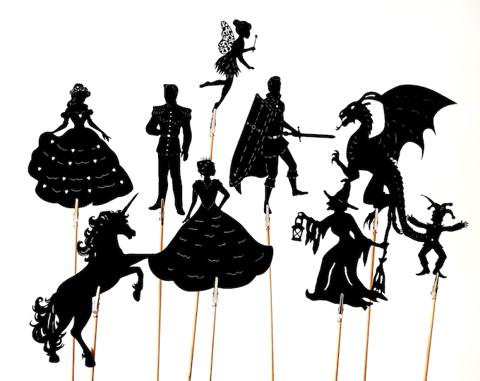 Create Your Own Fairy-tale: Shadow Puppet Set for Kids - Etsy