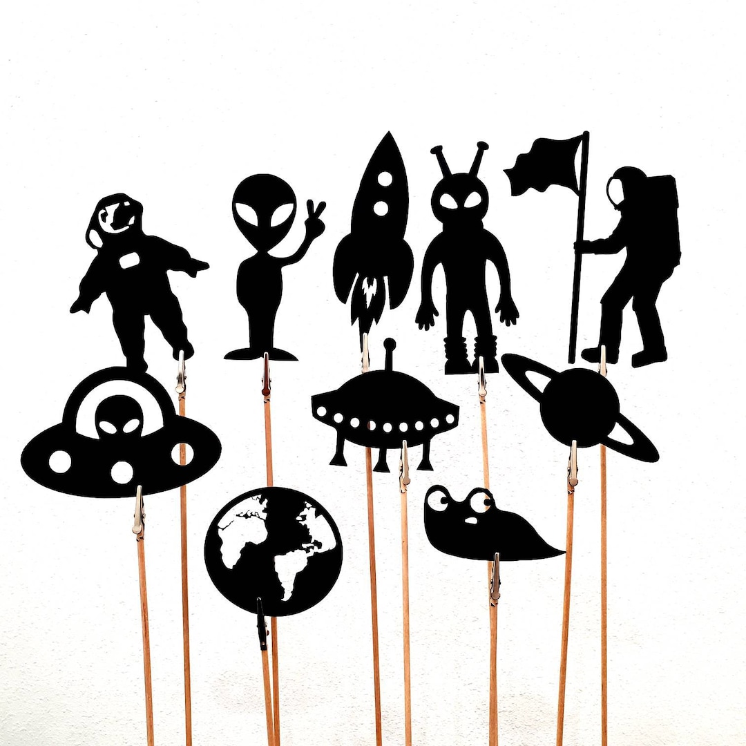 Outer Space Shadow Puppets, Shadow Puppet Theater - Etsy
