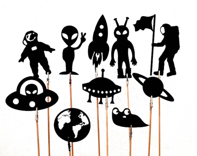 Fox and Crow Shadow Puppet Set - Etsy