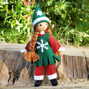 Elf Doll - Christmas Girl Elf - Cute Elf Dolls - Wildflower Toys ...