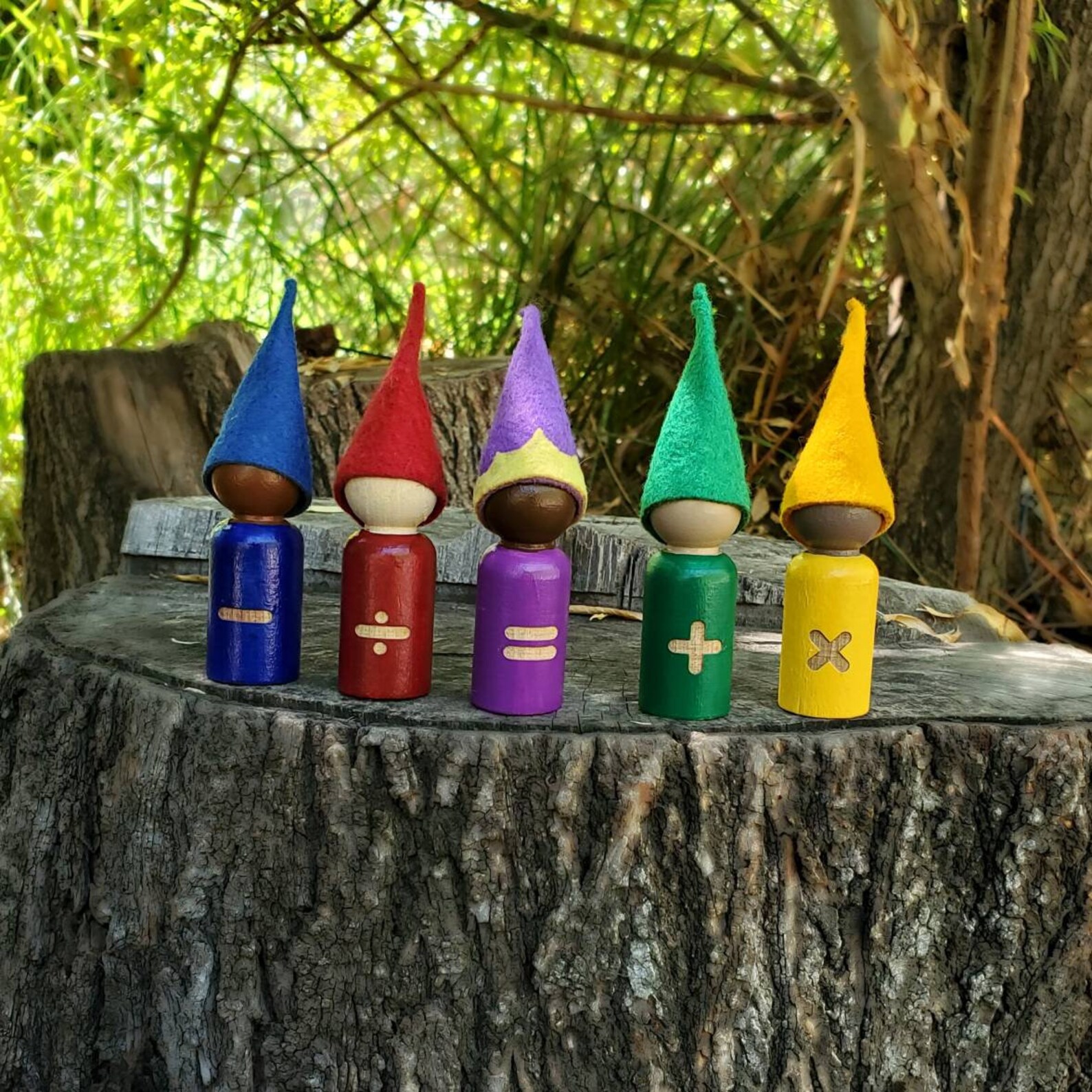 Math Gnomes Waldorf Math Gnomes Peg Doll Math Gnomes - Etsy