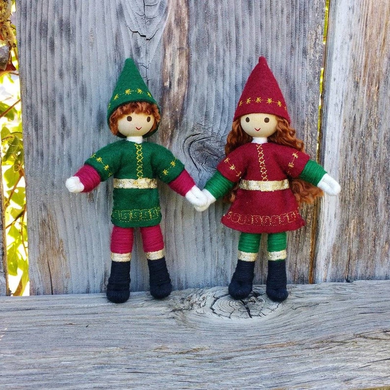 Elf Doll Figurine Christmas boy elf Elves cute elf dolls | Etsy