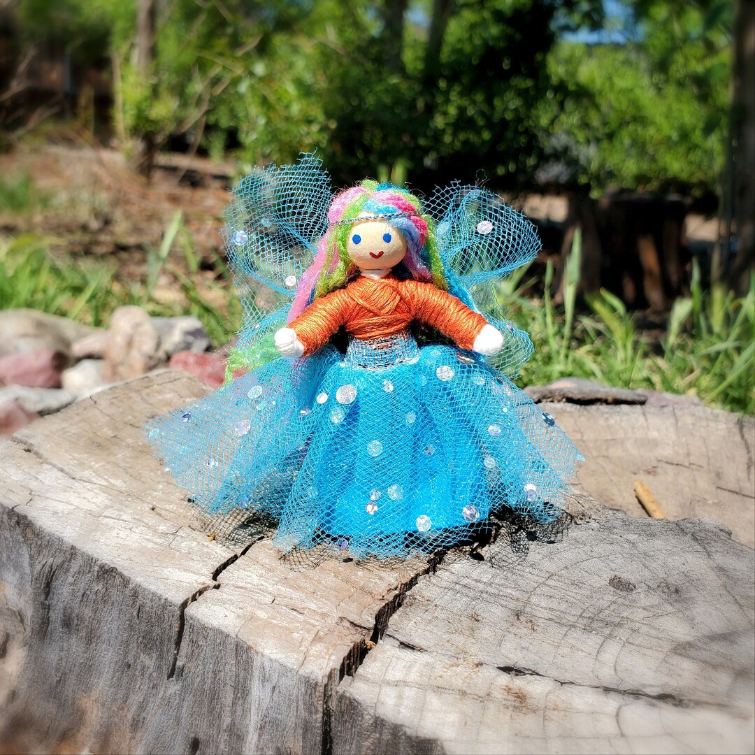 Fairy Doll Toy Choose Hair & Skin Color. Handmade Small Pixie Bendy ...