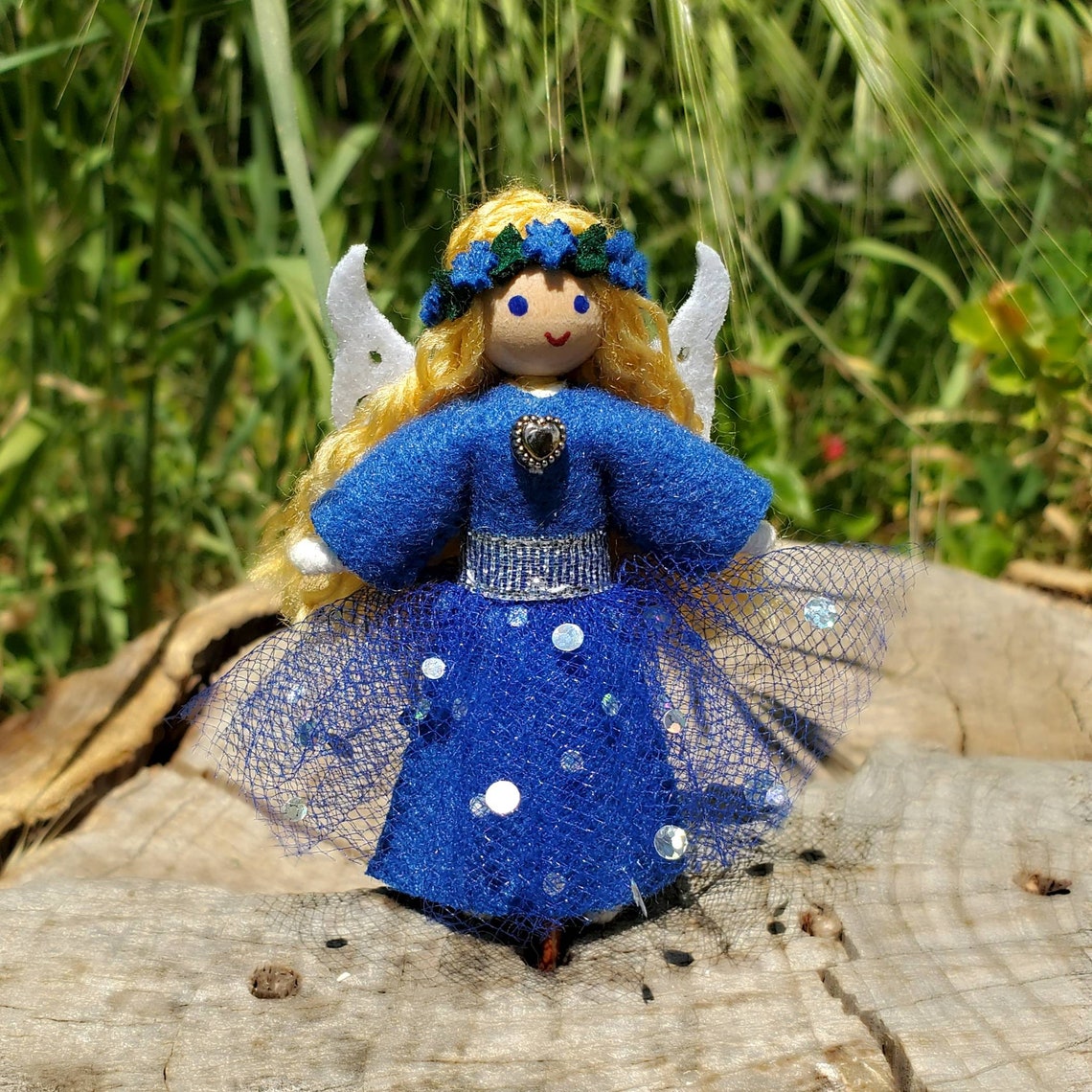 Mini Fairy Doll Toy - Flower Fairy Handmade - Small Fairy Doll - Bendy ...