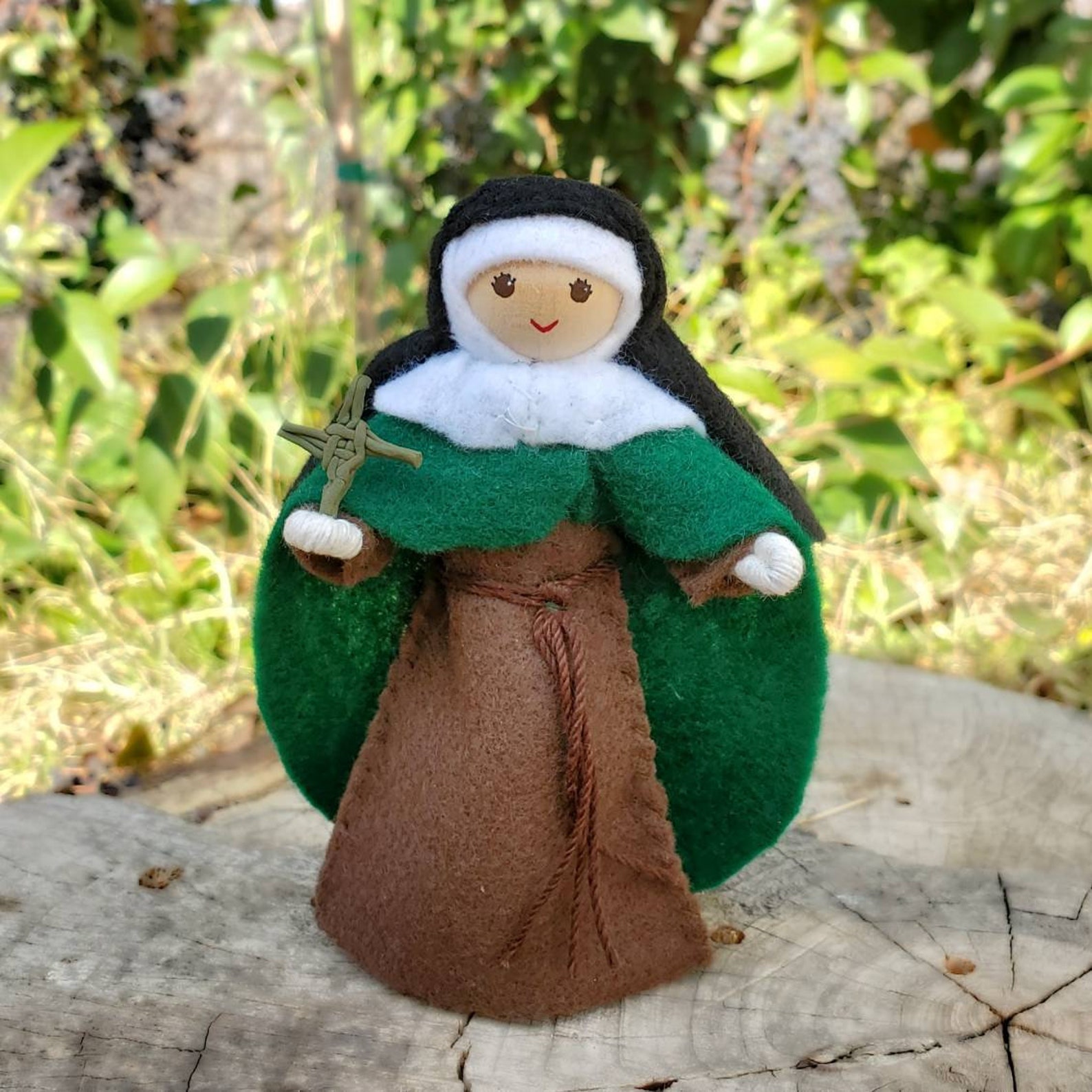 St. Brigid doll Saint Brigid of Ireland Catholic saint | Etsy