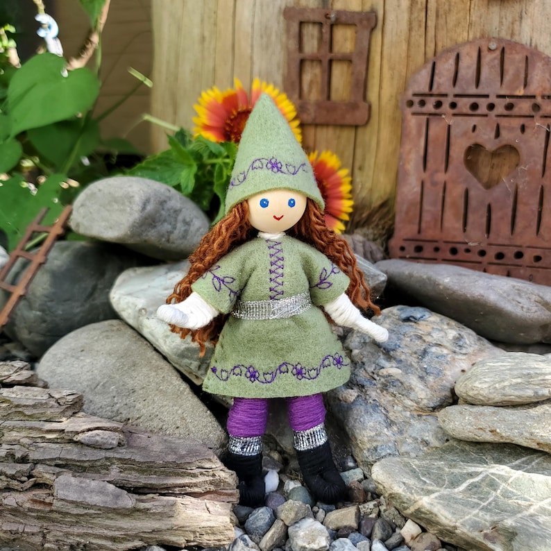 Handmade Spring Kindness Elf Doll – Customizable Posable Girl Doll ...