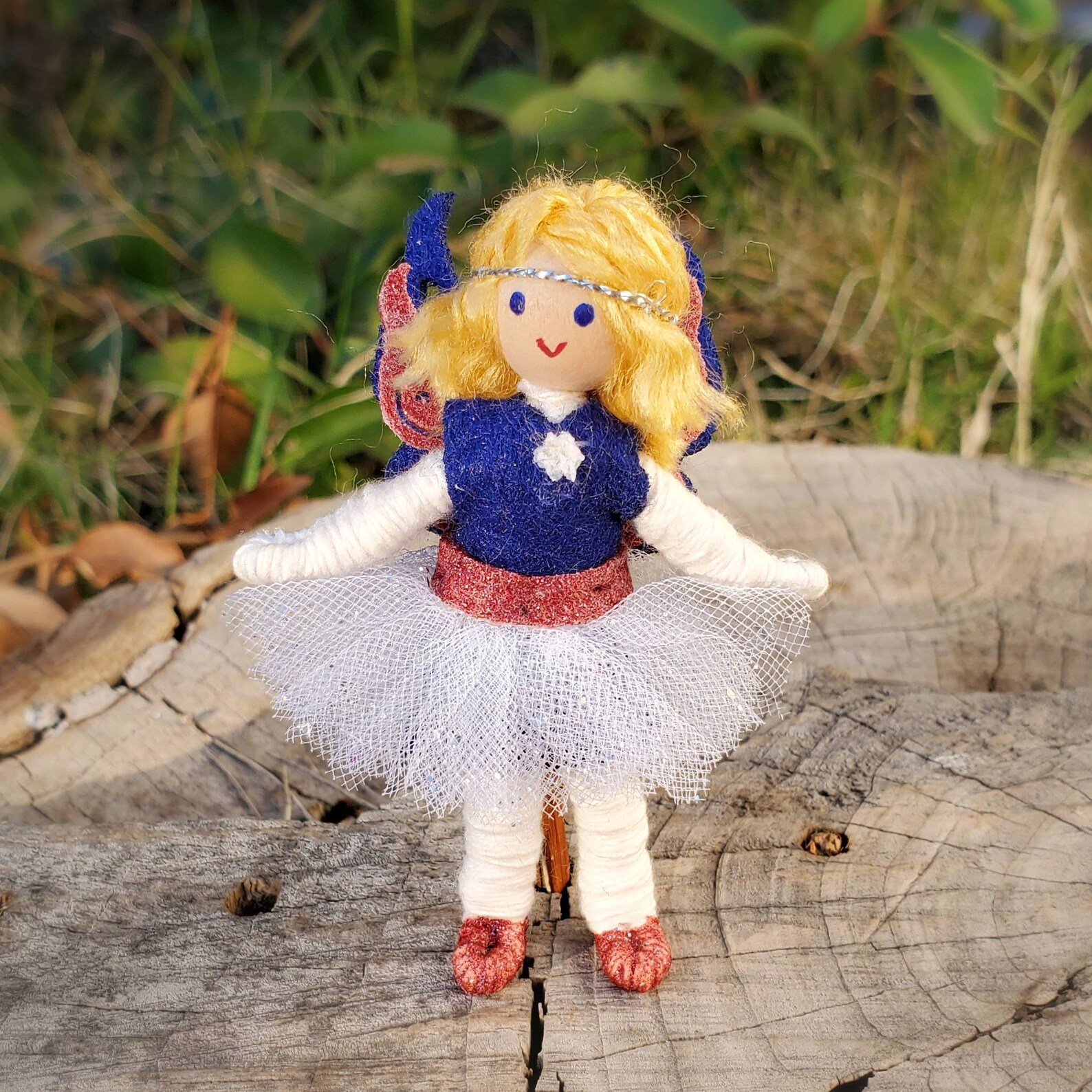 Independence Day Fairy Doll Toy 4th of July Red White and - Etsy