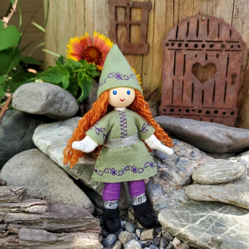 Handmade Spring Kindness Elf Doll – Customizable Posable Girl Doll ...