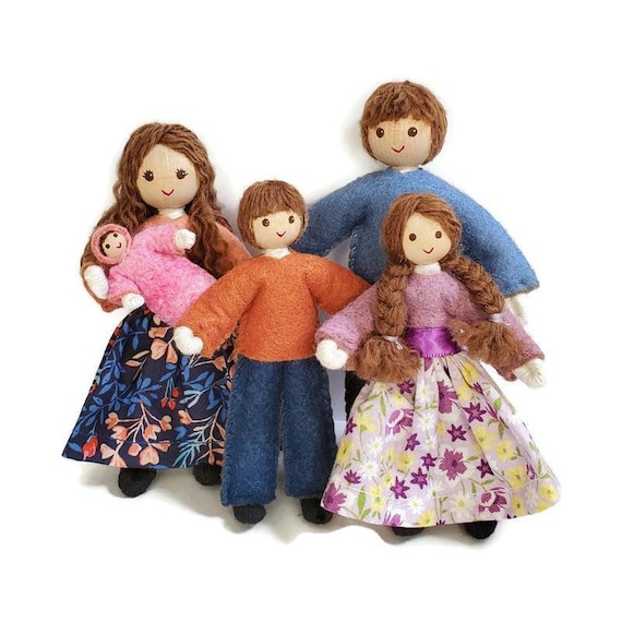 Dolls Toys & Games Dollhouse dolls family 1:12 Miniatures dollhouse ...