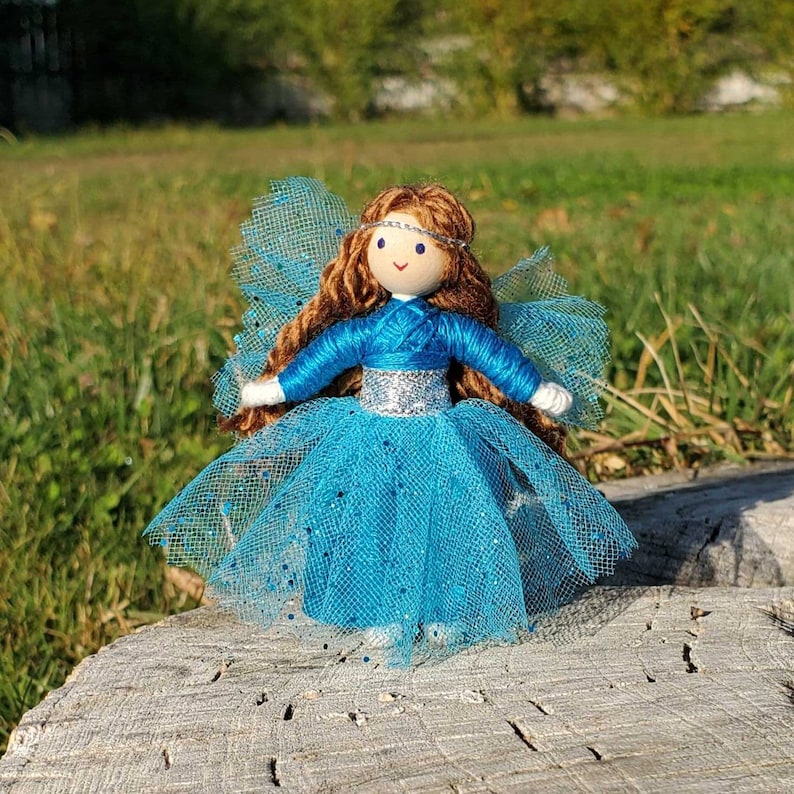 Blue Fairy Doll Toy Choose Hair Color/skin Tone - Etsy