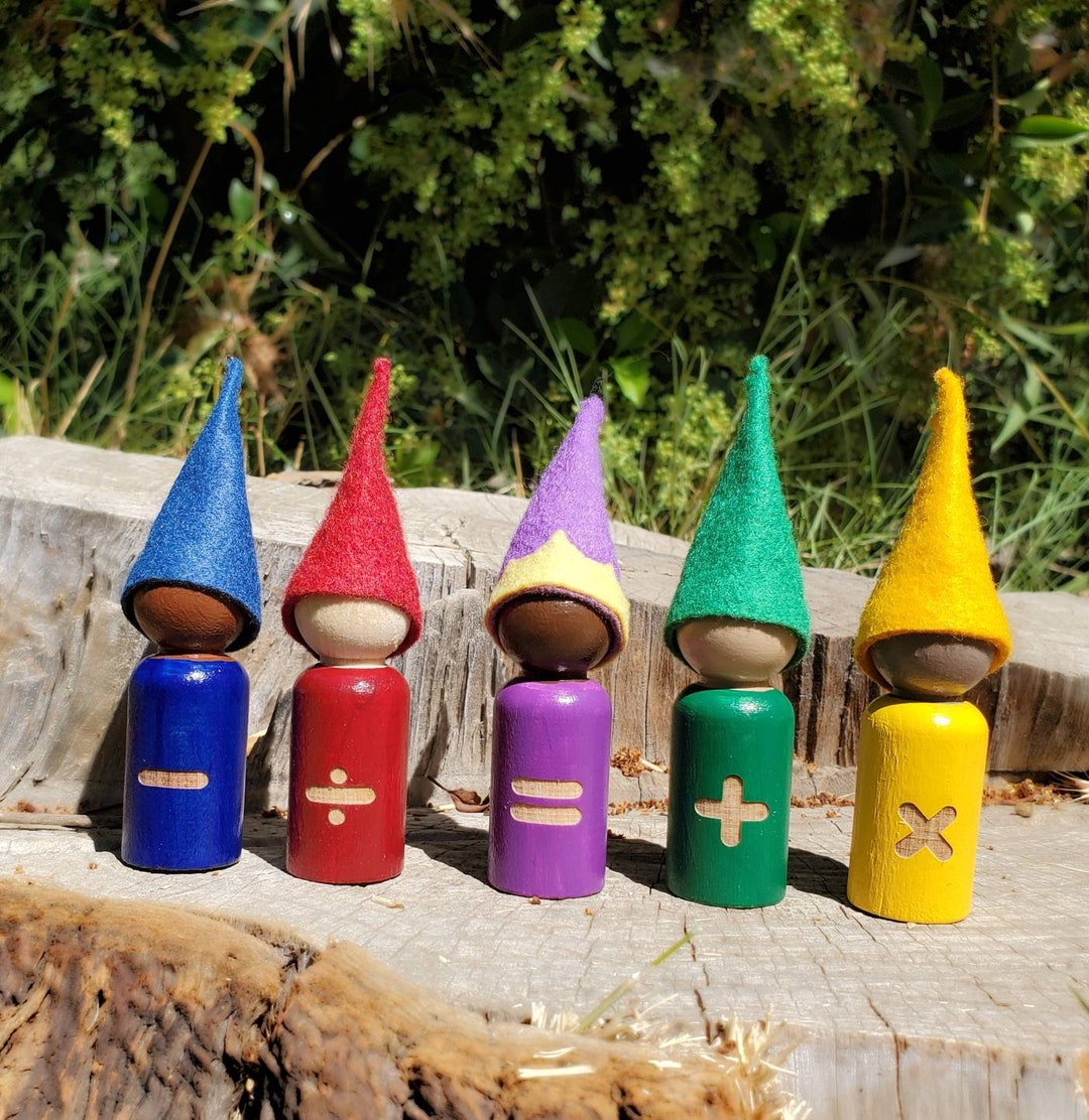 Math Gnomes, Waldorf Math Gnomes, Peg Doll Math Gnomes, Waldorf Toys ...
