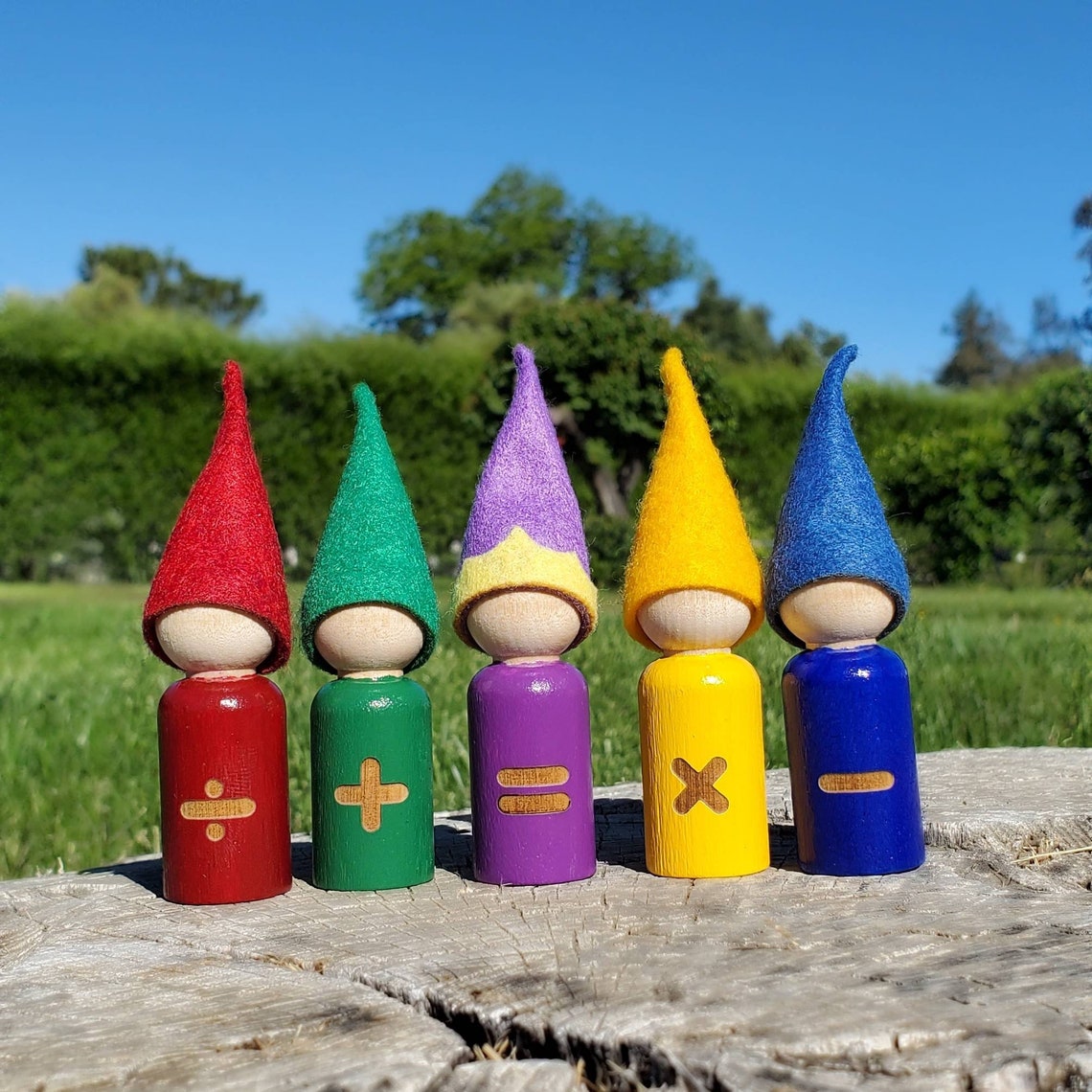 Math Gnomes Waldorf Math Gnomes Peg Doll Math Gnomes - Etsy