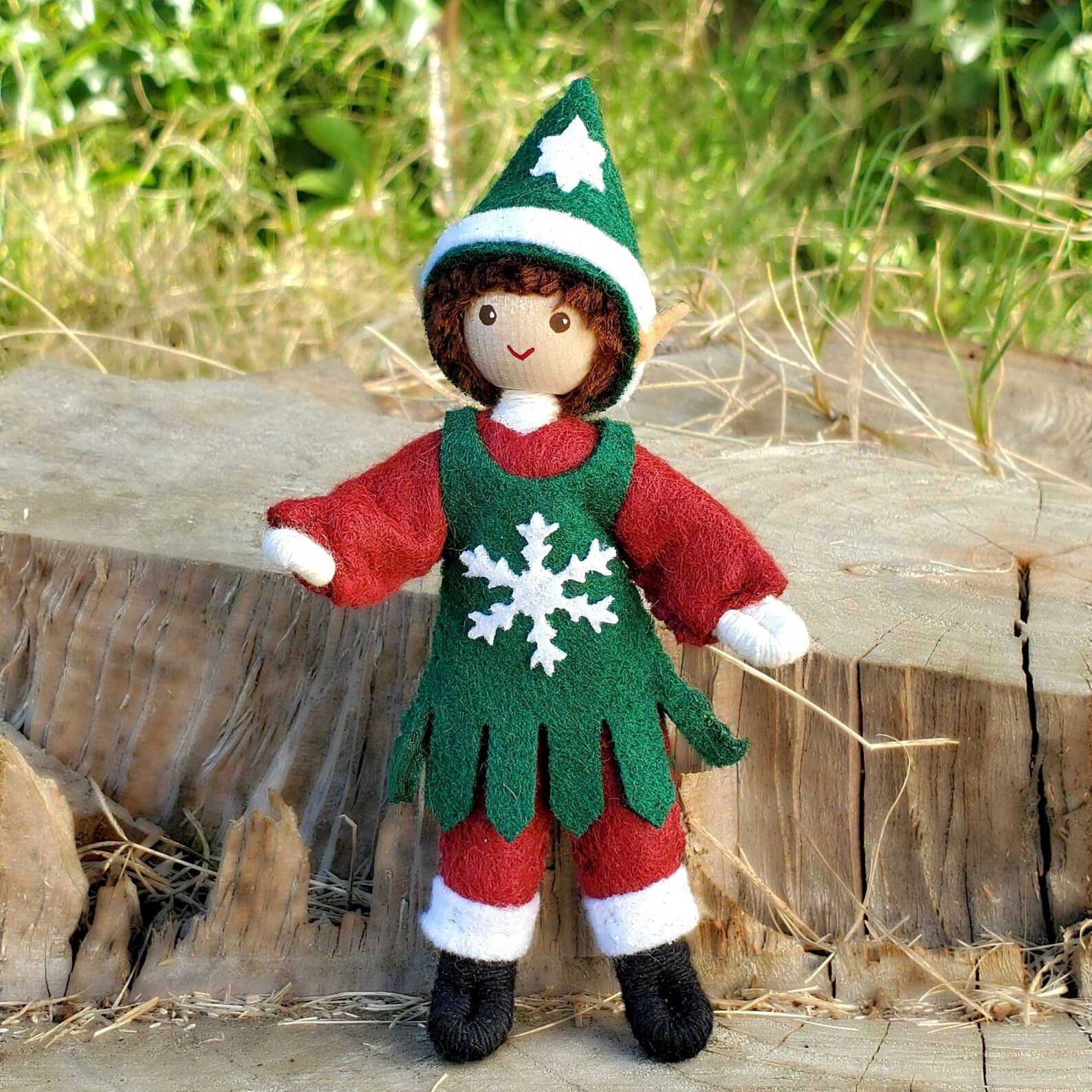 Elf Doll Christmas Boy Elf Cute Elf Dolls Wildflower - Etsy