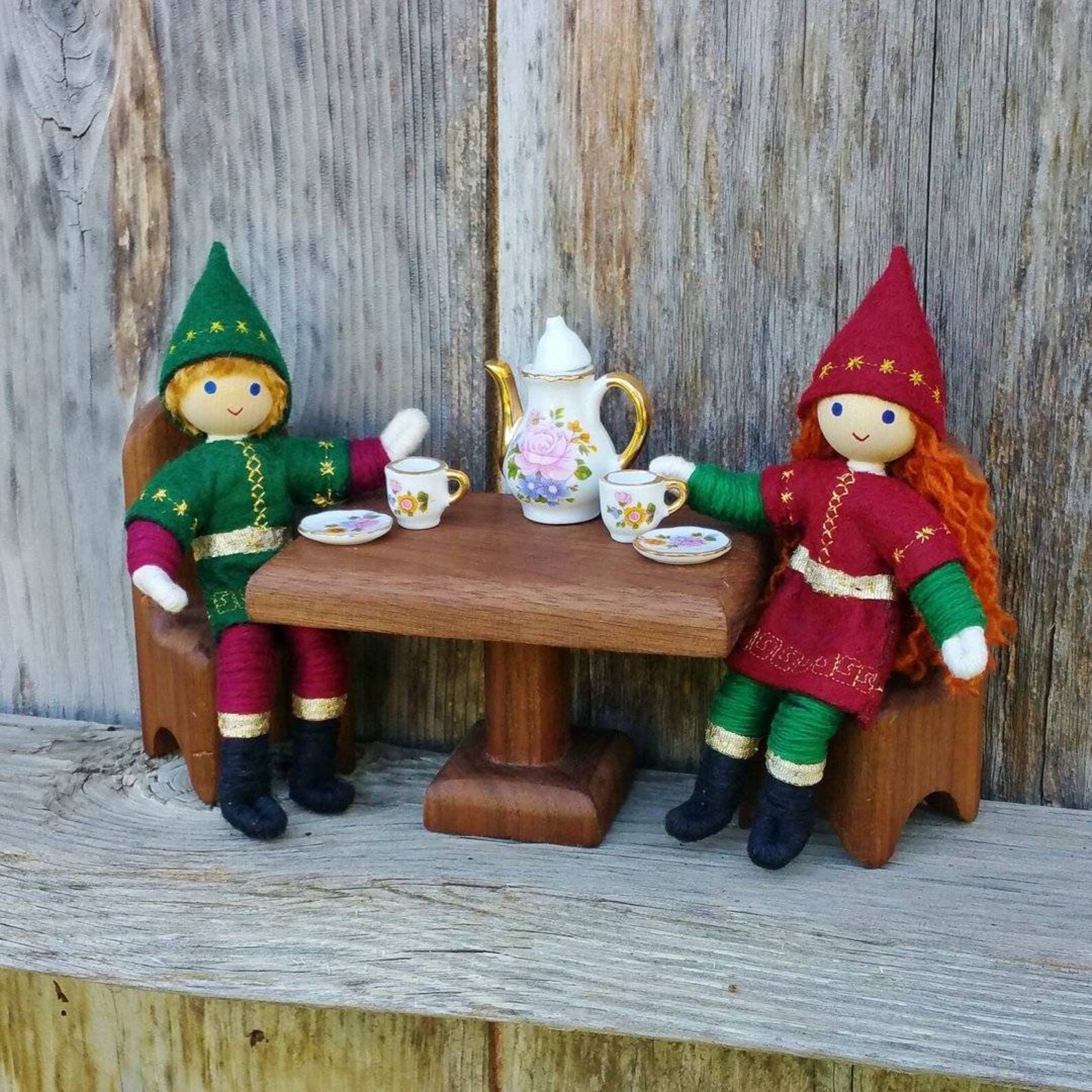 Elf Doll Figurine Christmas Girl Elf - Cute Elf Dolls - Elves ...