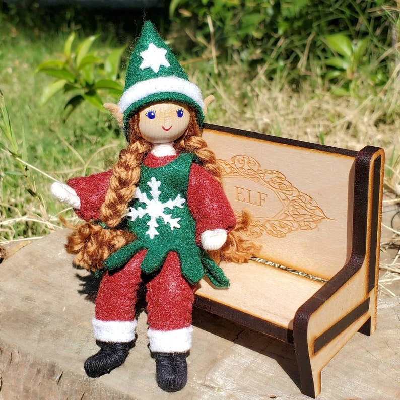 Elf Doll Christmas girl elf cute elf dolls Wildflower | Etsy