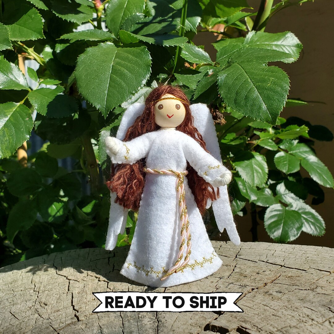 Guardian Angel Doll Catholic Saint Christmas Angel Figurine - Etsy