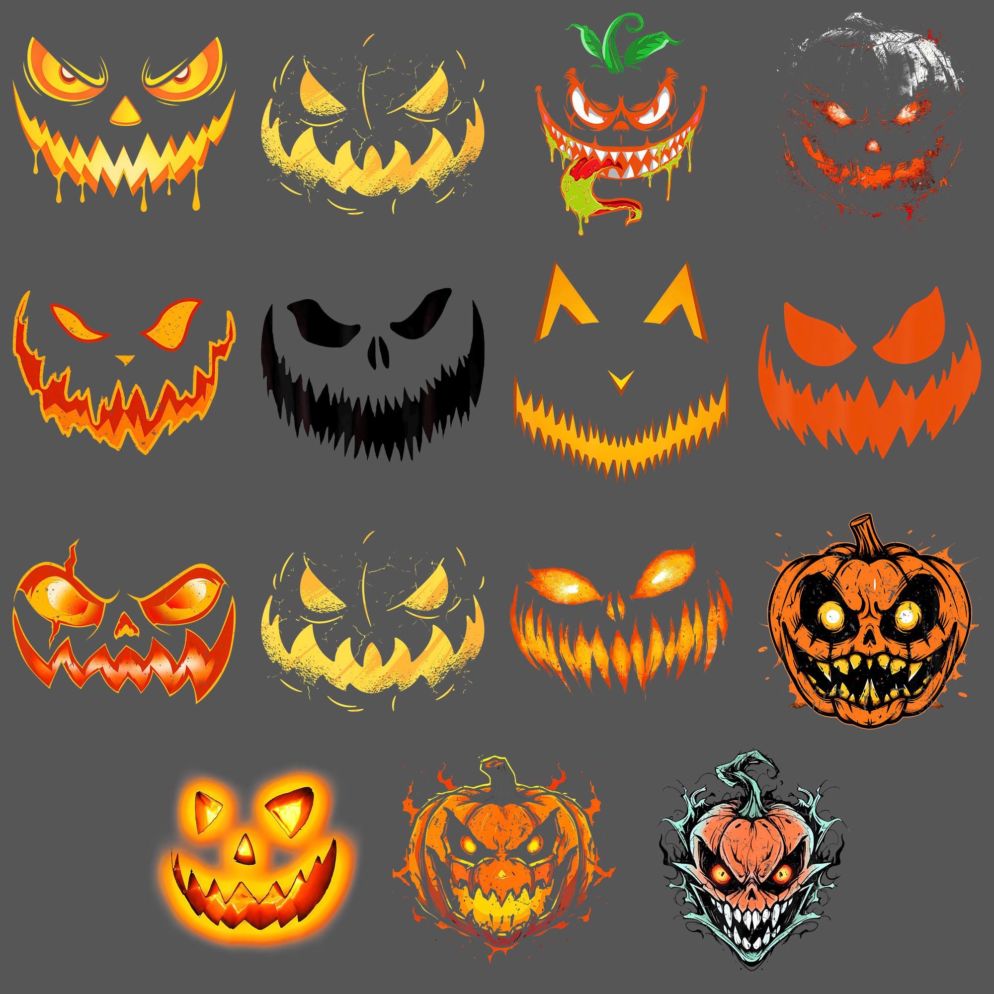 Jack O’ Lantern PNG, Scary Carved Pumpkin Face Halloween Costume ...