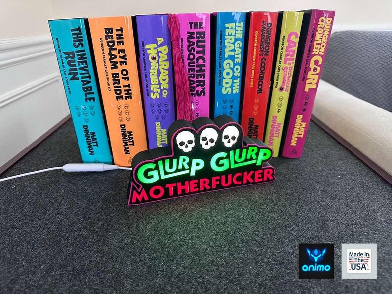 Dungeon Crawler Carl Lightbox - "glurp GLURP Motherfucker" Litrpg Fan ...