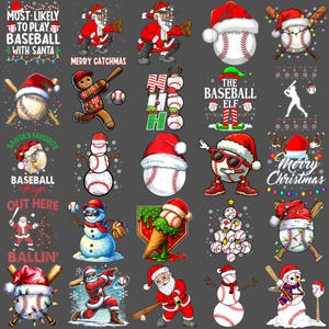 Santa Baseball Player PNG, Funny Christmas Sports Clipart, Holiday ...